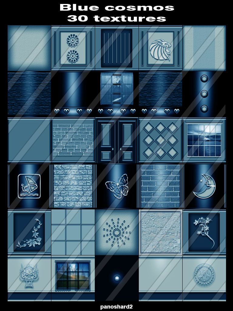 Blue cosmos 30 textures for imvu