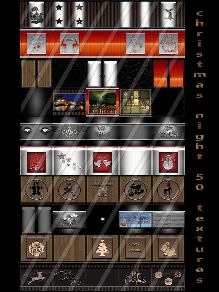 Christmas night 50 textures new pack