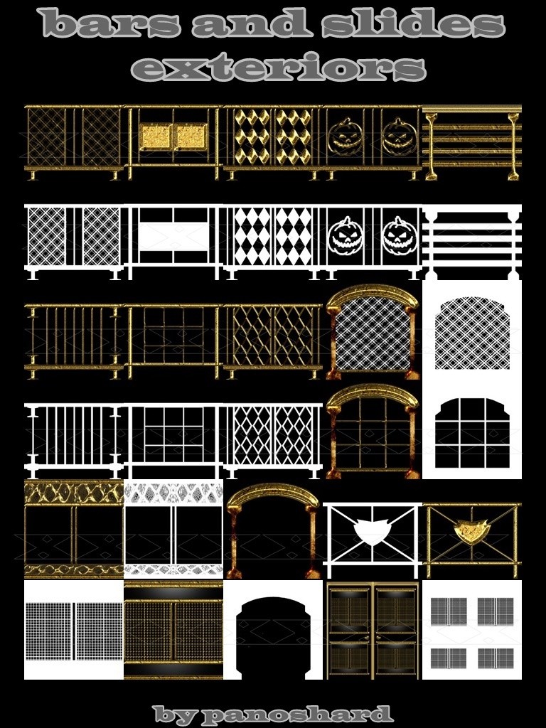 Bars and slides exteriors 30 textures imvu