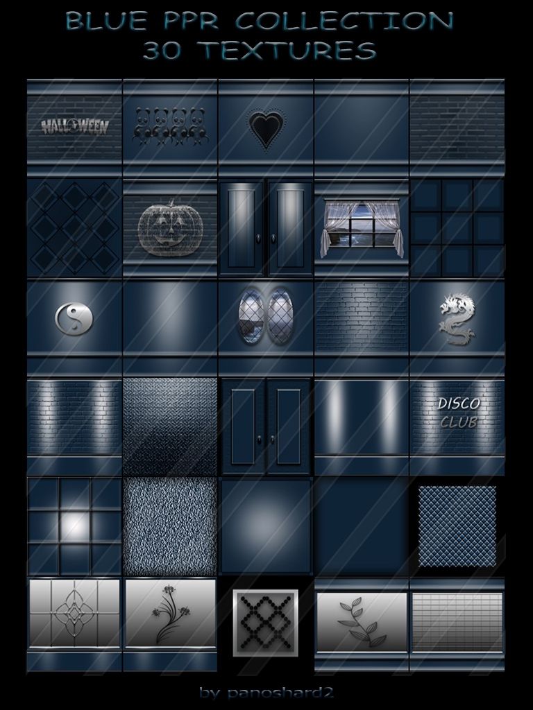 BLUE PPR COLLECTION 30 TEXTURES FOR IMVU