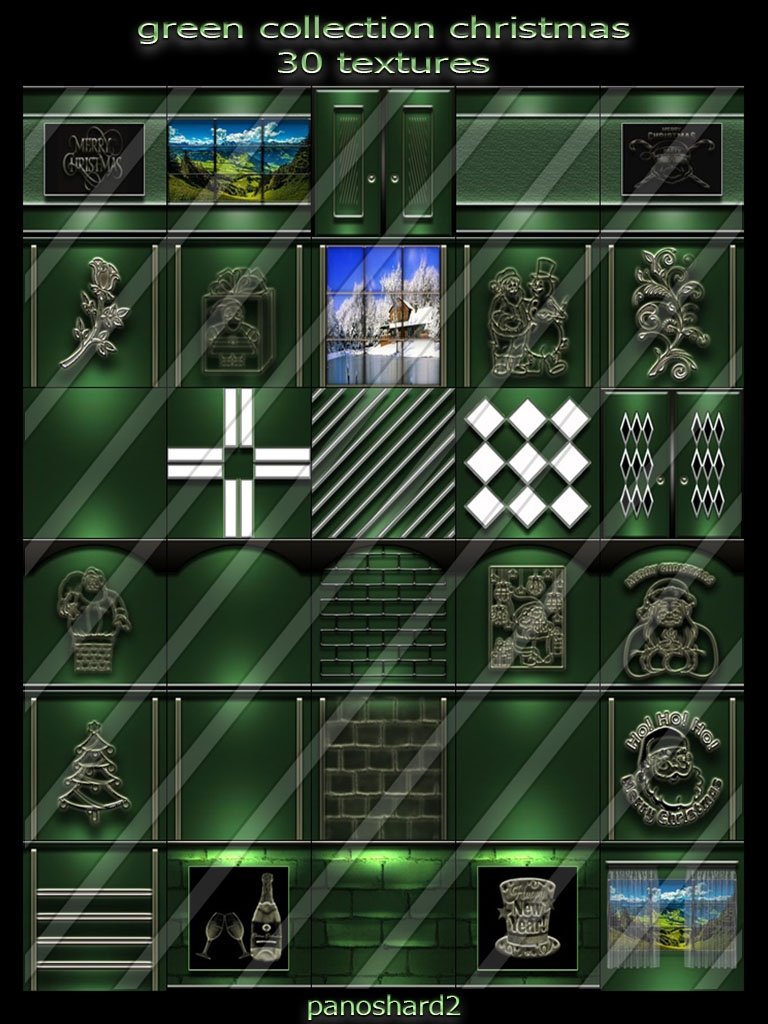 green collection christmas 30 textures new pack
