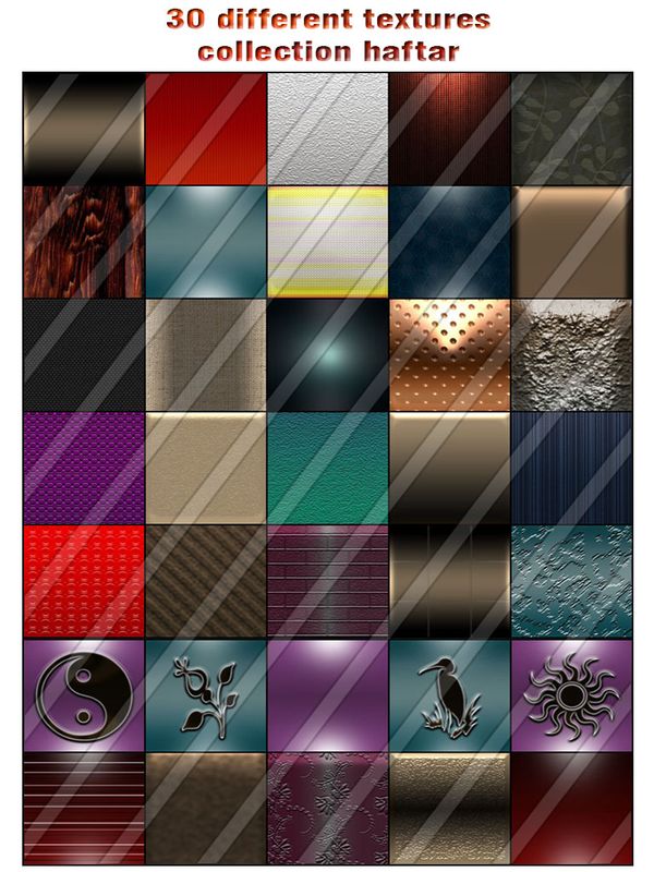 30 different textures collection haftar