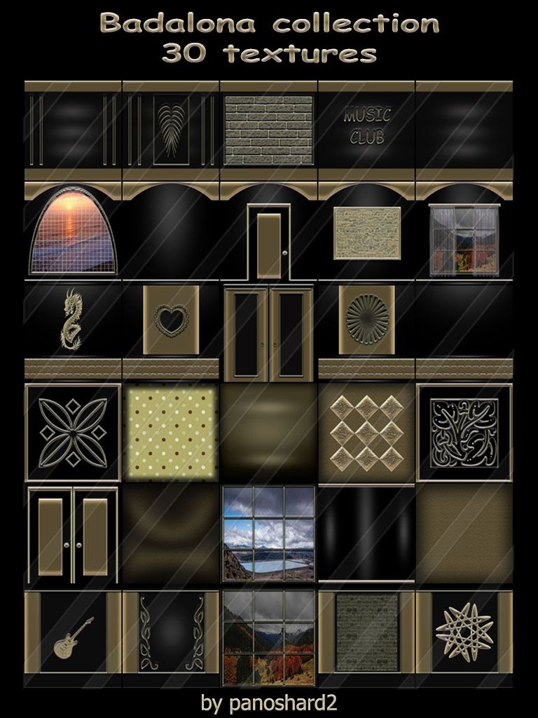 art gallery 40 textures for imvu creator