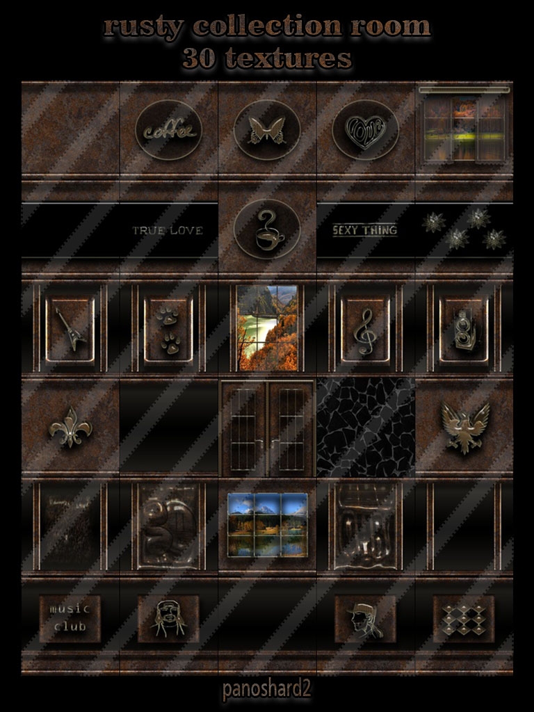 Rusty collection room 30 textures