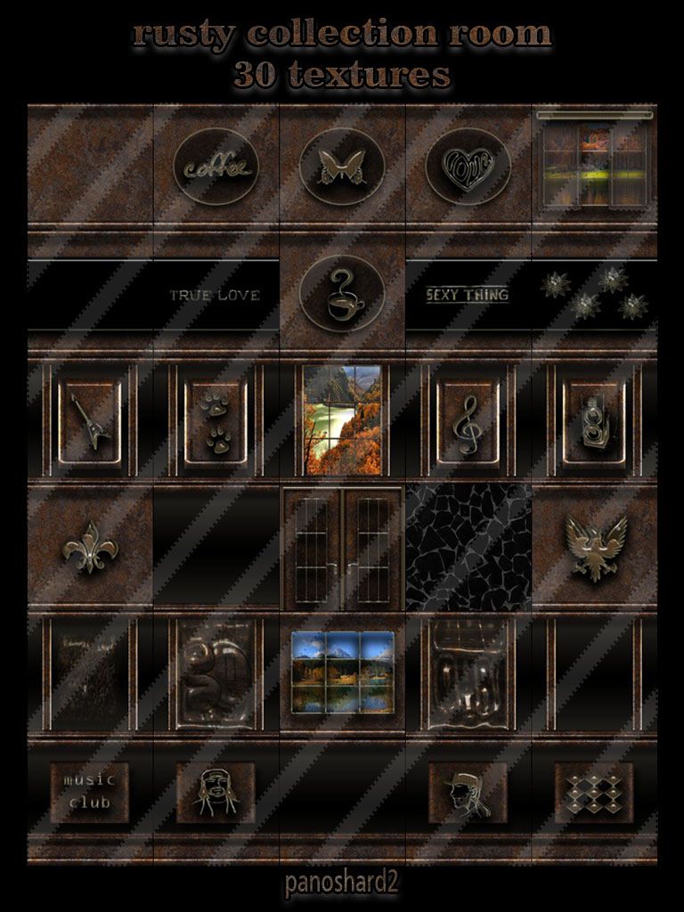 Rusty collection room 30 textures