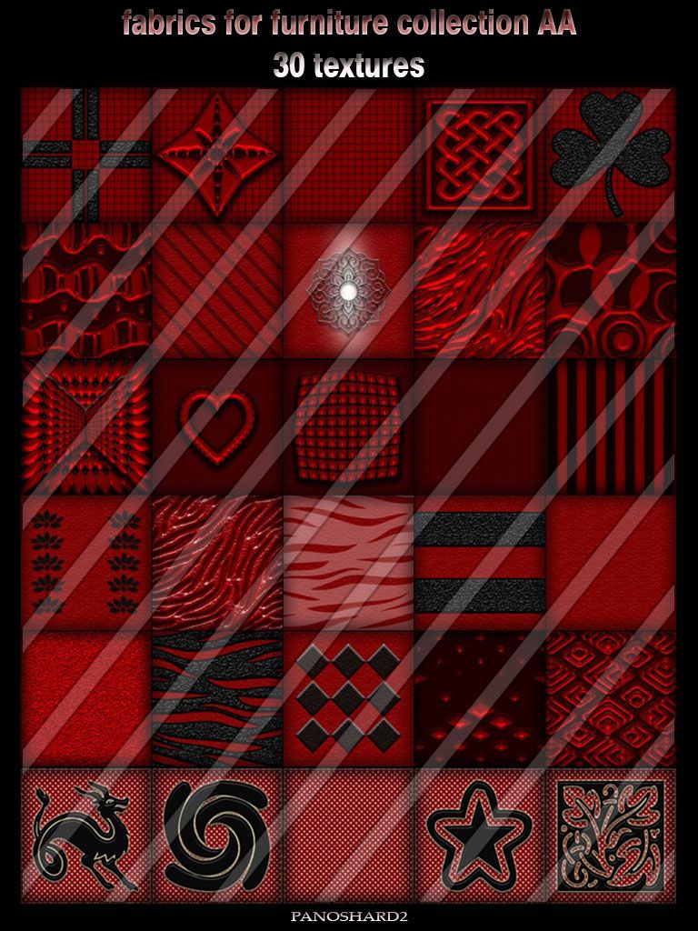 fabrics for furniture collection AA 30 textures for imvu new pack