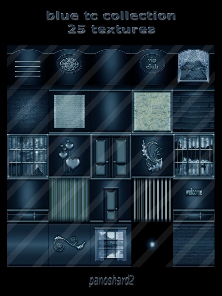 blue tc collection 25 textures for imvu