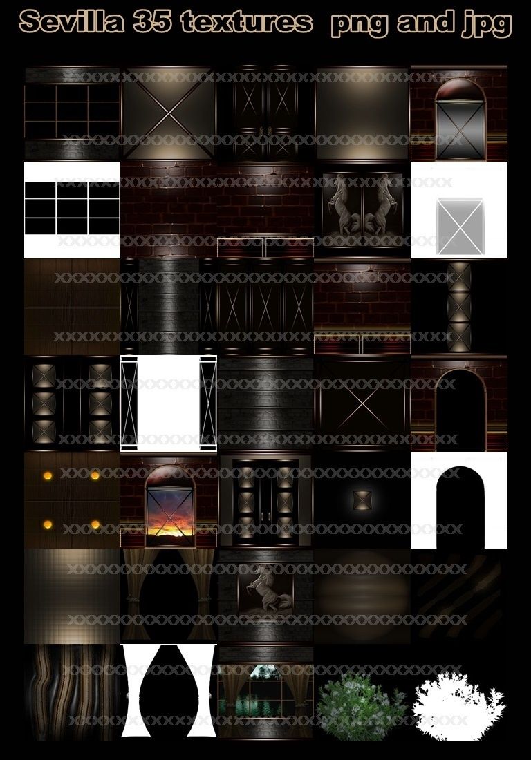 inferno style 30 textures new pack for imvu rooms