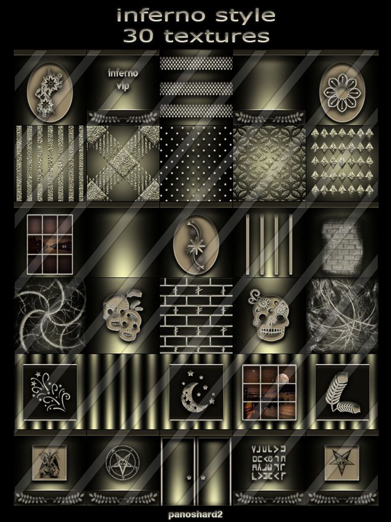 inferno style 30 textures for imvu