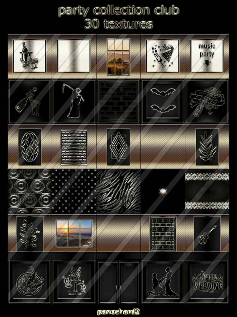 party collection club 30 textures for imvu