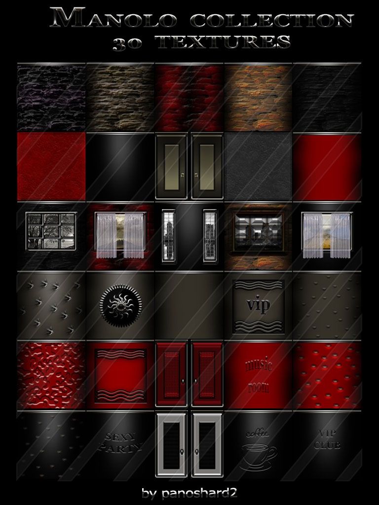 blue metal collection 30 textures for imvu
