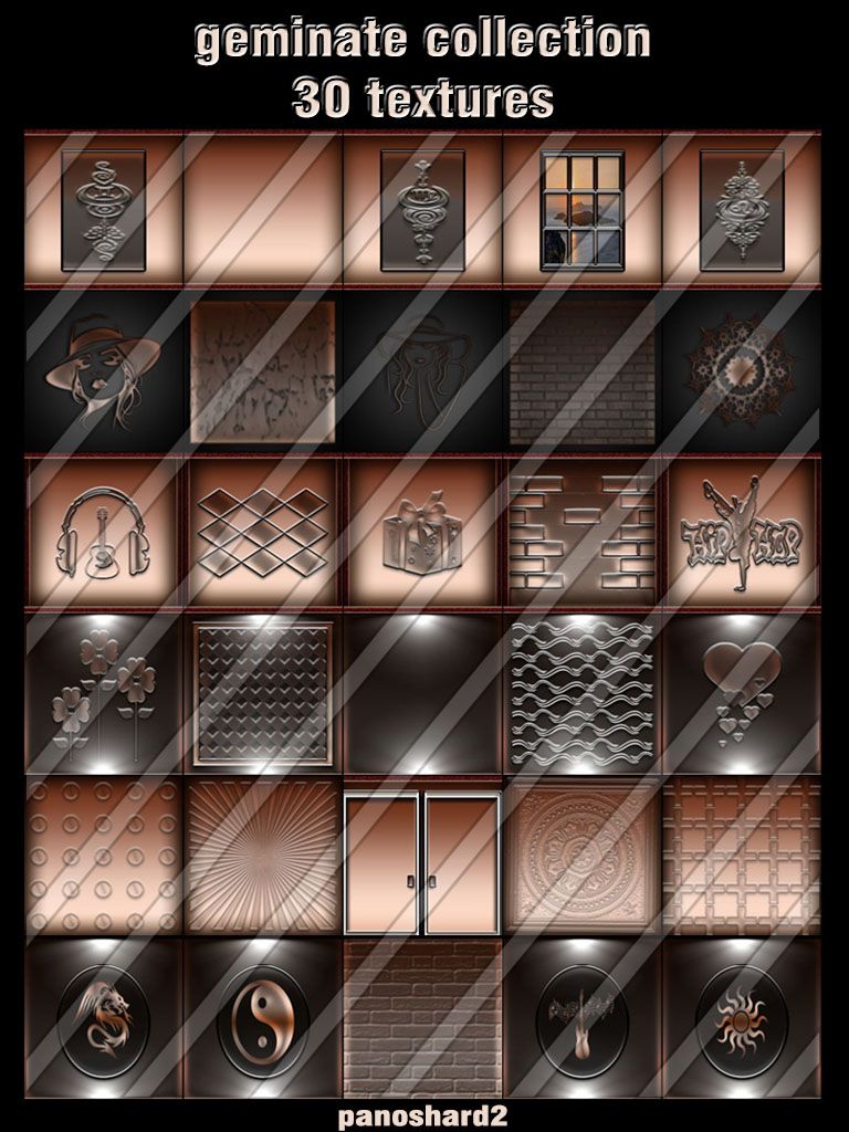 geminate collection 30 textures for imvu creators