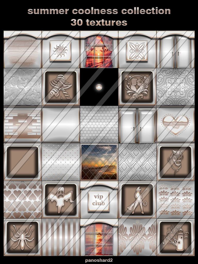 summer coolness collection 30 textures for imvu