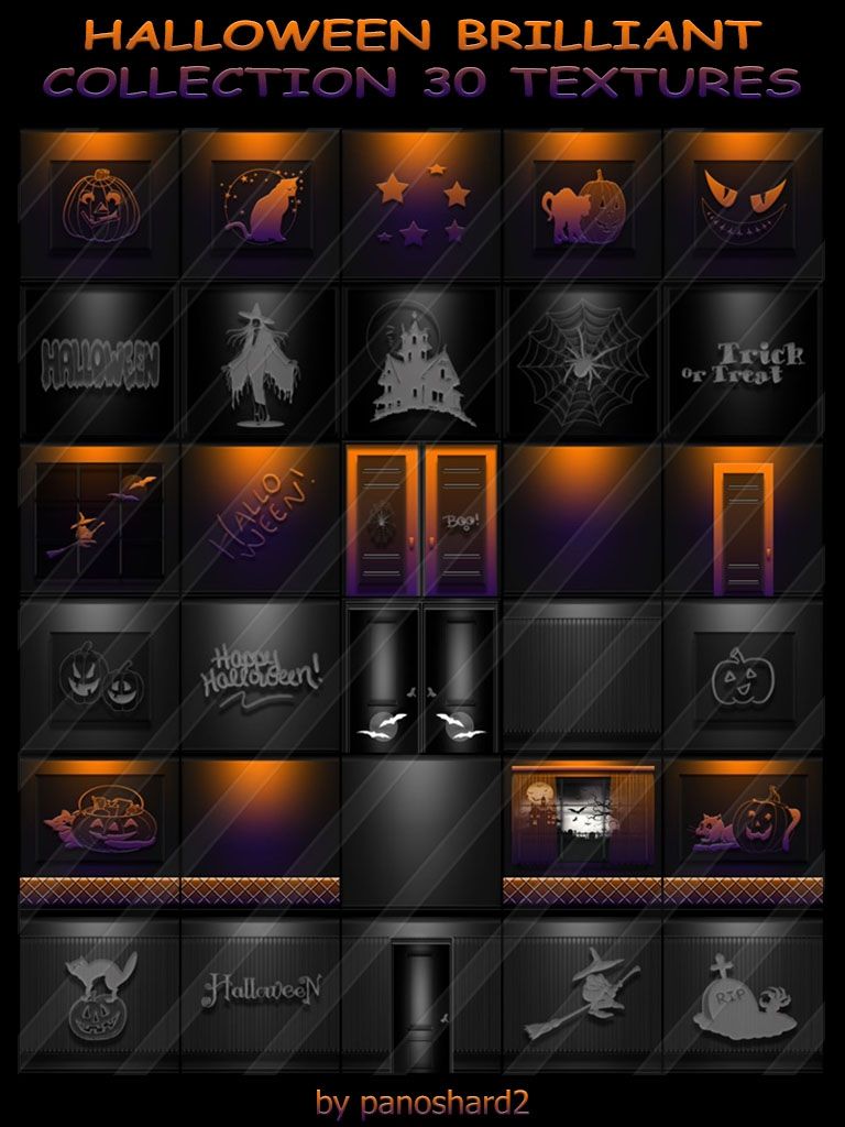 HALLOWEEN BRILLIANT COLLECTION 30 TEXTURES FOR IMVU