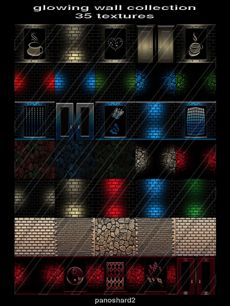 glowing wall collection 35 textures new pack