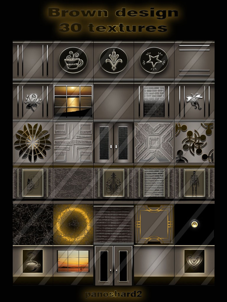 Brown design 30 textures for rooms