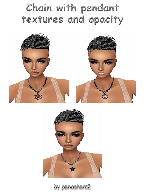 Chain with pendant textures and opacity for imvu
