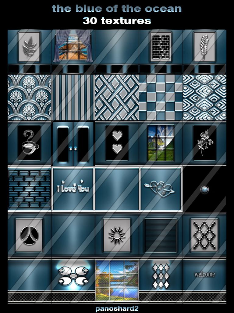The blue of the ocean 30 textures for imvu
