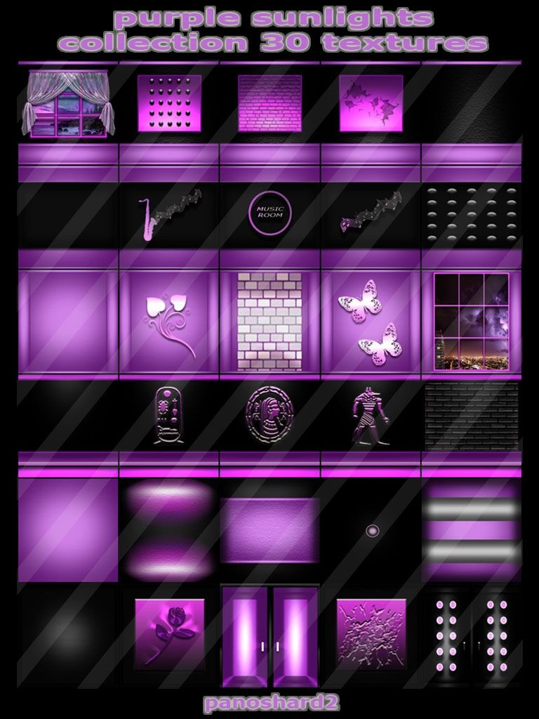 purple sunlights collection 30 textures for imvu
