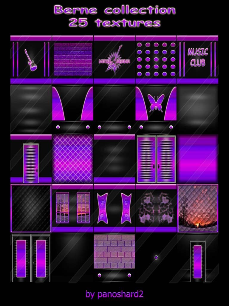 art gallery 40 textures for imvu creator