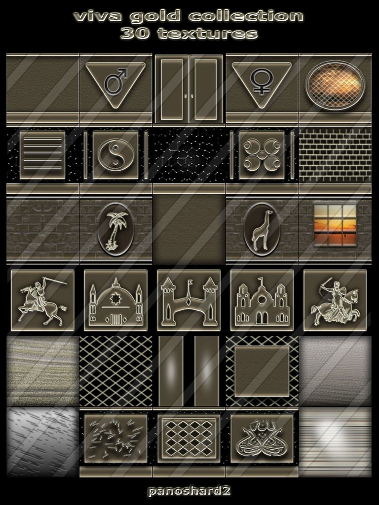 Pyrite metal collection 30 textures for imvu