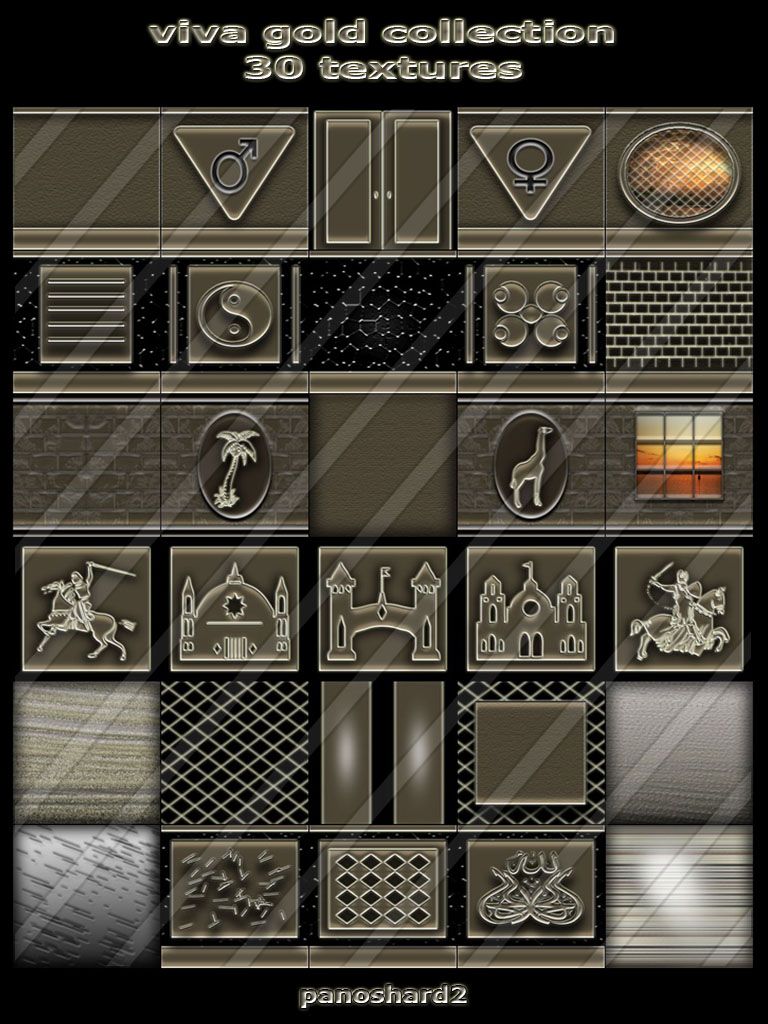 viva gold collection 30 textures for imvu