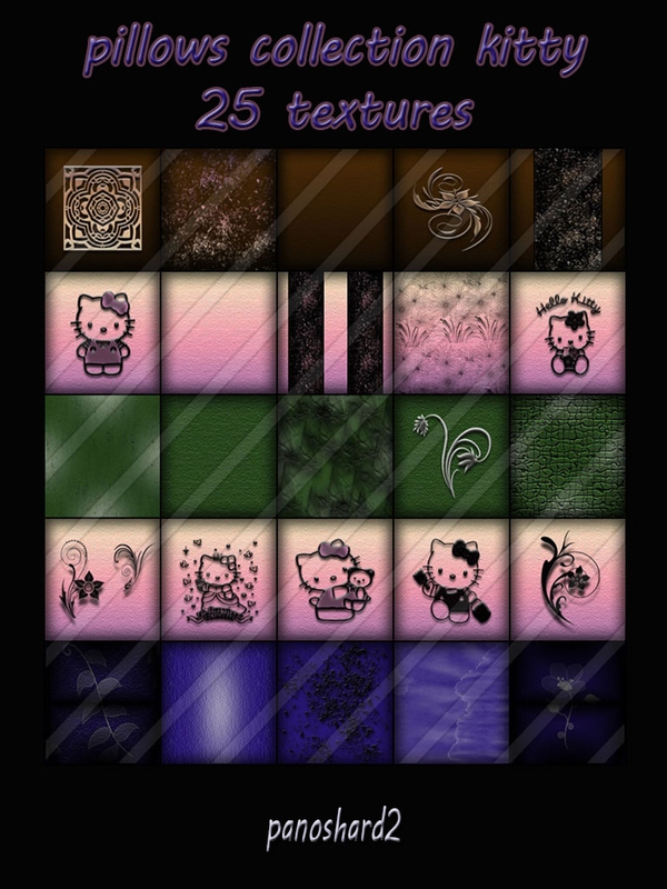 pillows collection kitty 25 textures for imvu