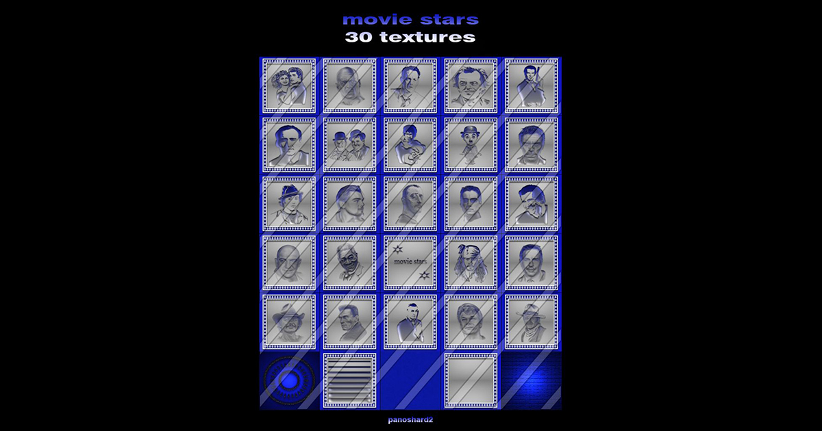 movie stars 30 textures for imvu