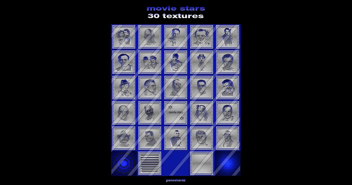 movie stars 30 textures for imvu