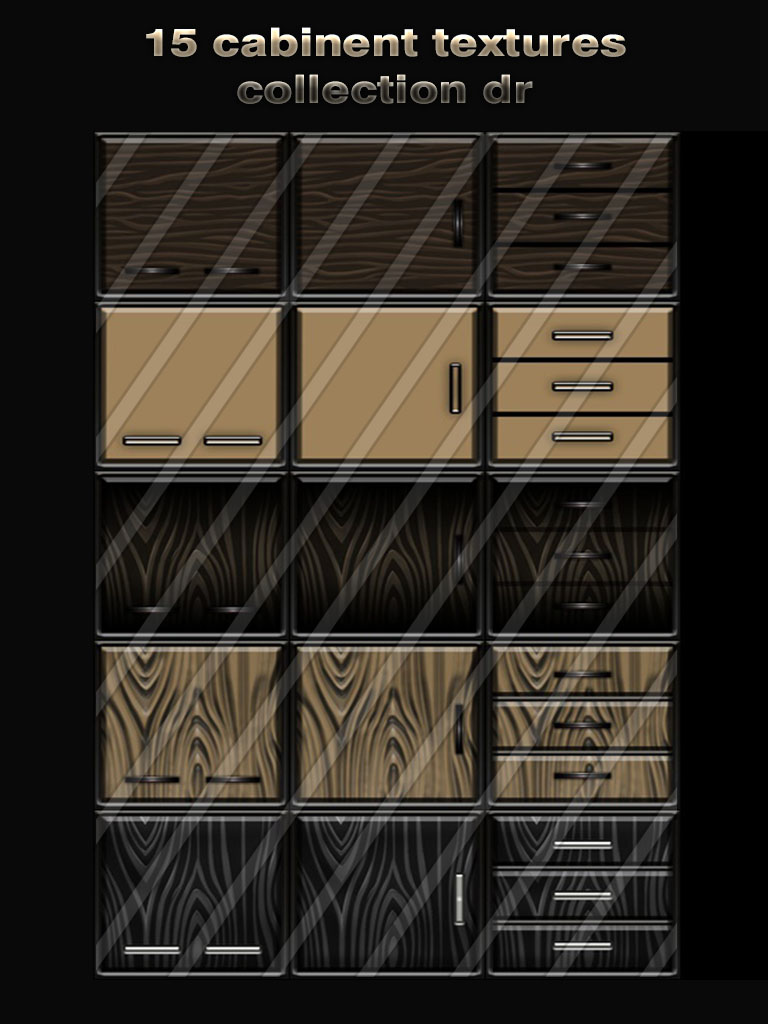 15 cabinent textures collection dr for imvu creators