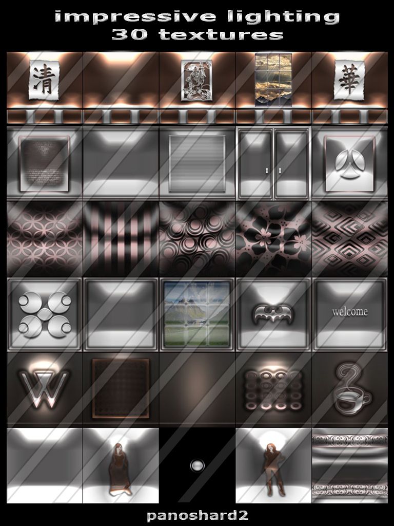 impressive lighting 30 textures for imvu