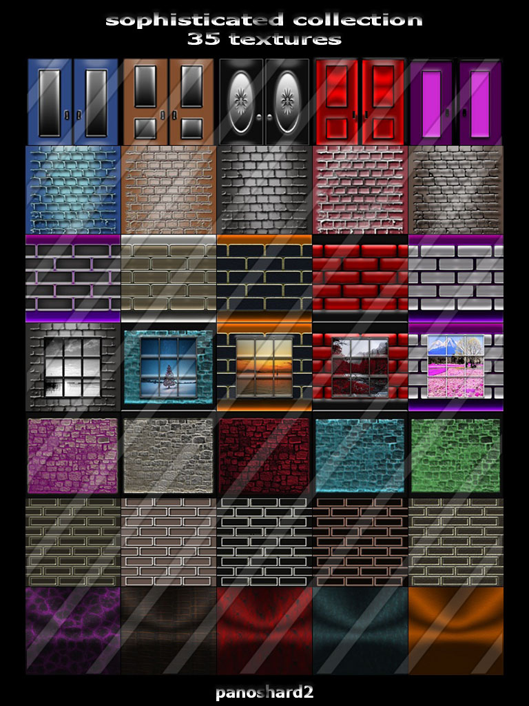 windows and curtains 30 textures for imvu