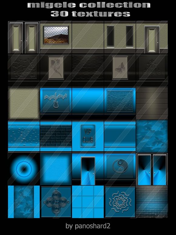 Pyrite metal collection 30 textures for imvu