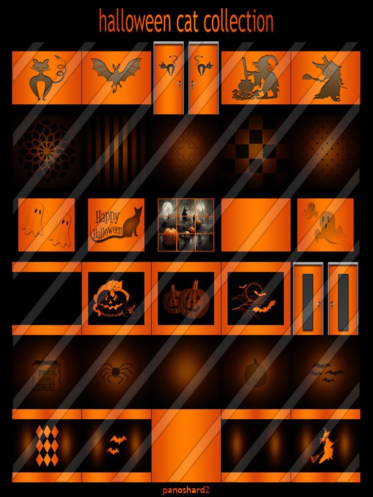 halloween cat collection 30 textures for imvu
