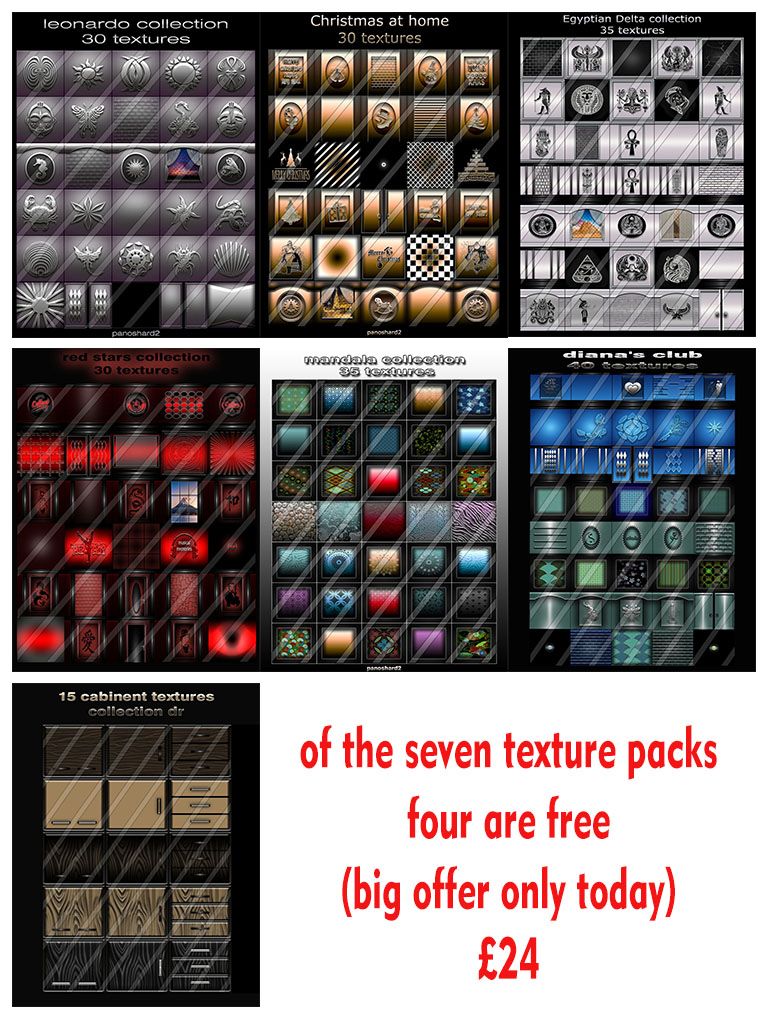 seven texture packs big offer