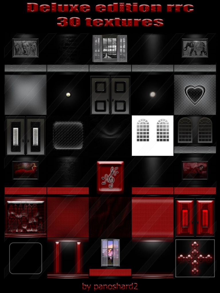 inferno style 30 textures new pack for imvu rooms