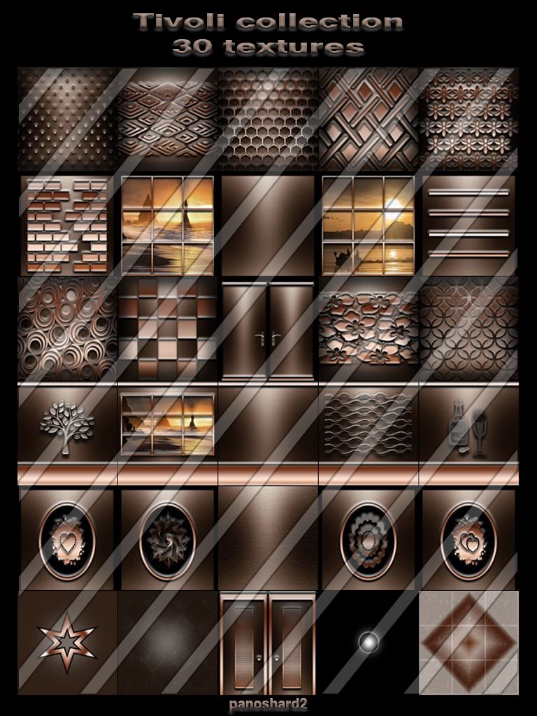 Tivoli collection 30 textures for imvu creators new pack