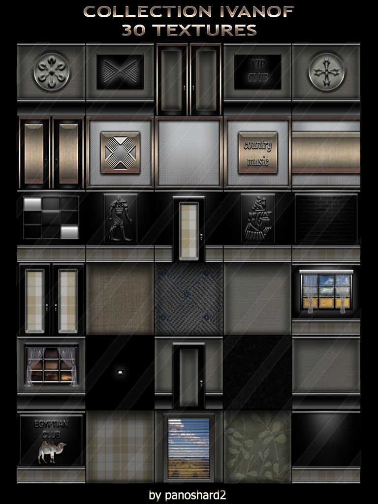 COLLECTION IVANOF 30 TEXTURES FOR IMVU