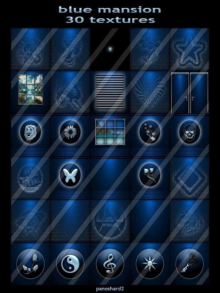 blue mansion 30 textures new pack for imvu creators
