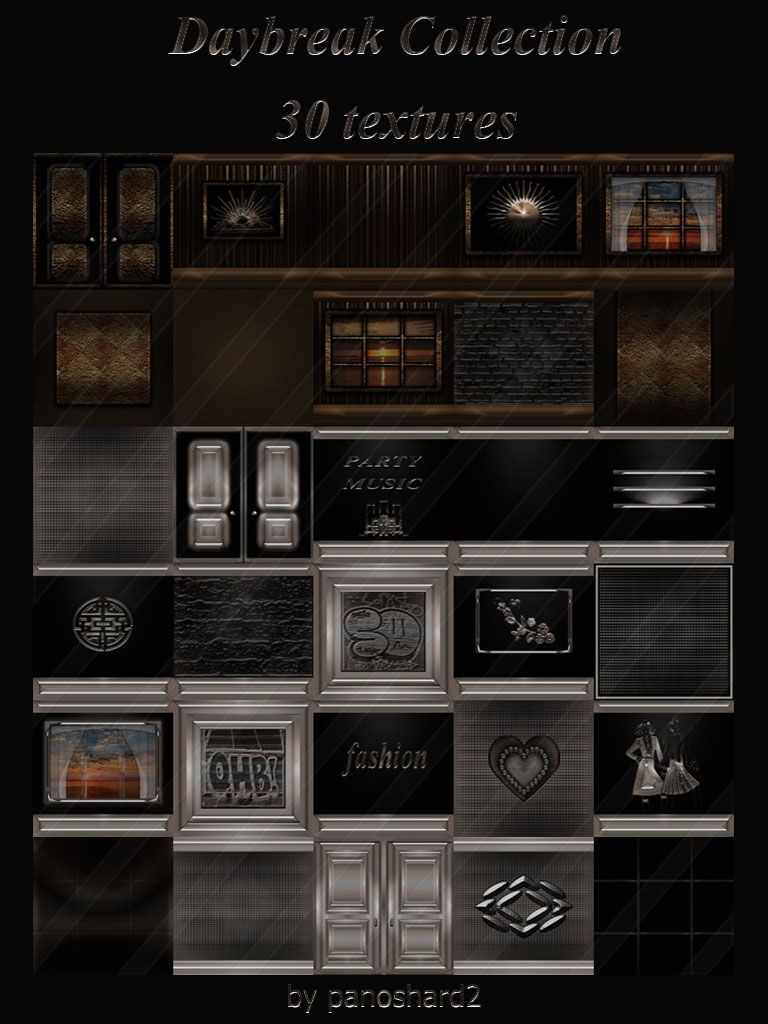 blue metal collection 30 textures for imvu