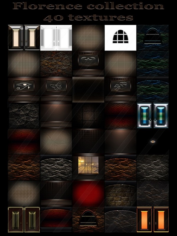 Pyrite metal collection 30 textures for imvu