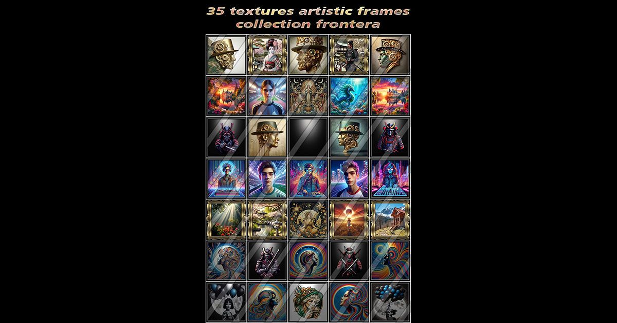 35 artistic frames collection frontera new pack for imvu creators