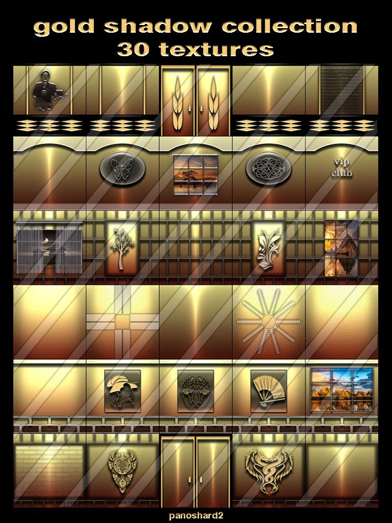 gold shadow collection 30 textures for imvu