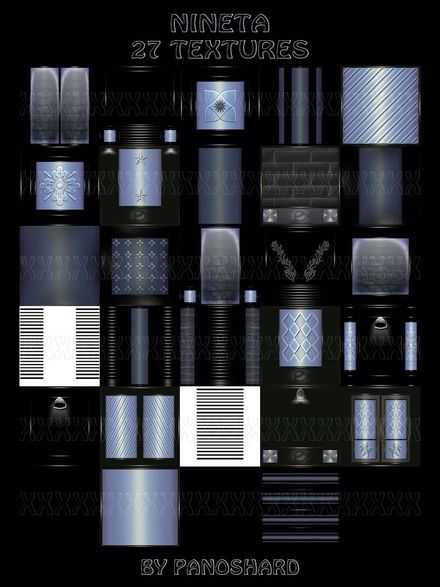 Sunset in Milan 30 textures for imvu rooms