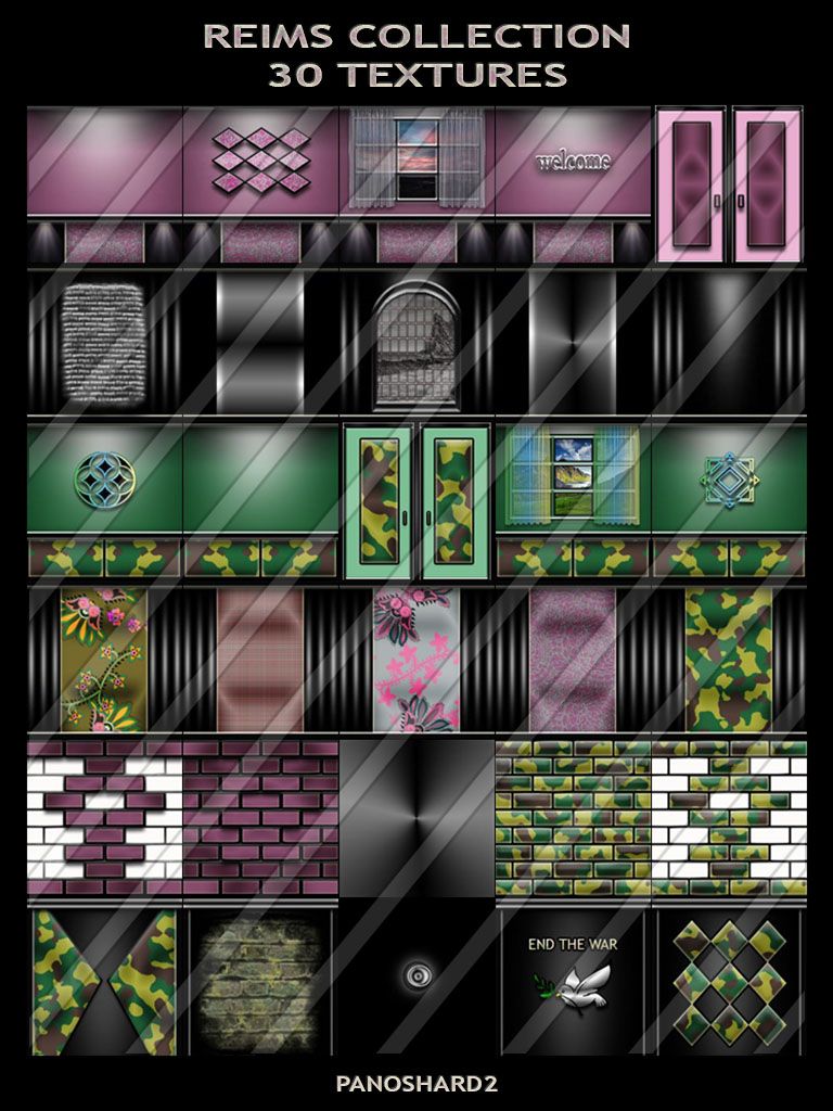 collection particular color 30 textures for imvu