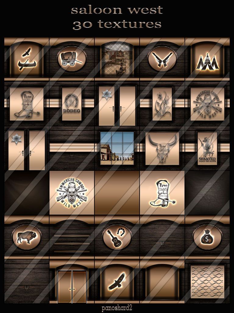 saloon west 30 textures for imvu