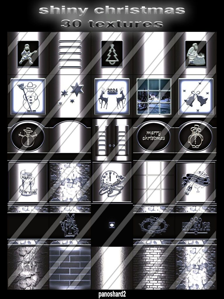 shiny christmas 30 textures for imvu