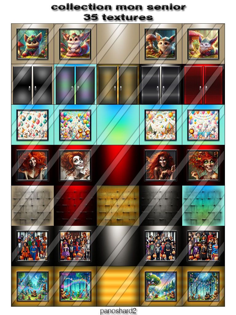 collection mon senior 35 textures for imvu