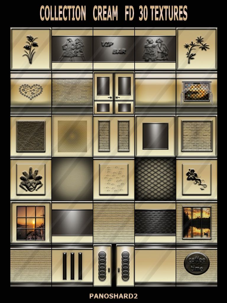 COLLECTION CREAM FD 30 TEXTURES FOR IMVU