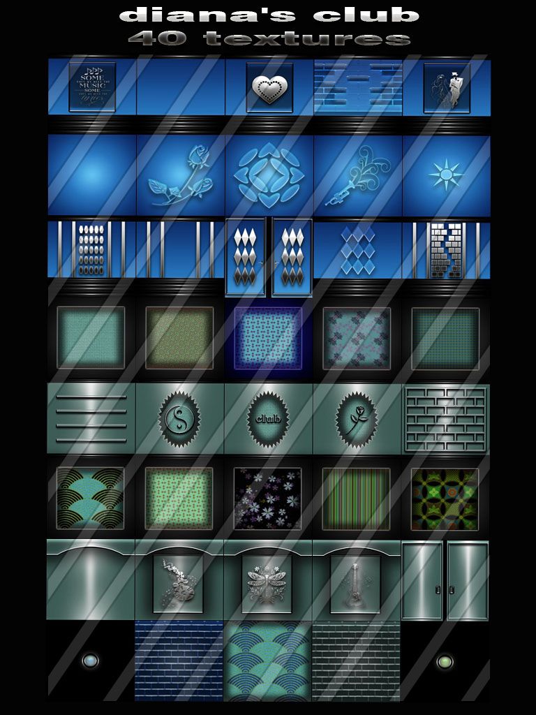 blue and silver 30 textures for imvu creators